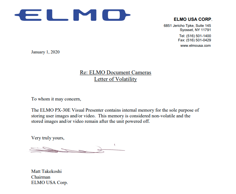 Volatility Letter PX-30E